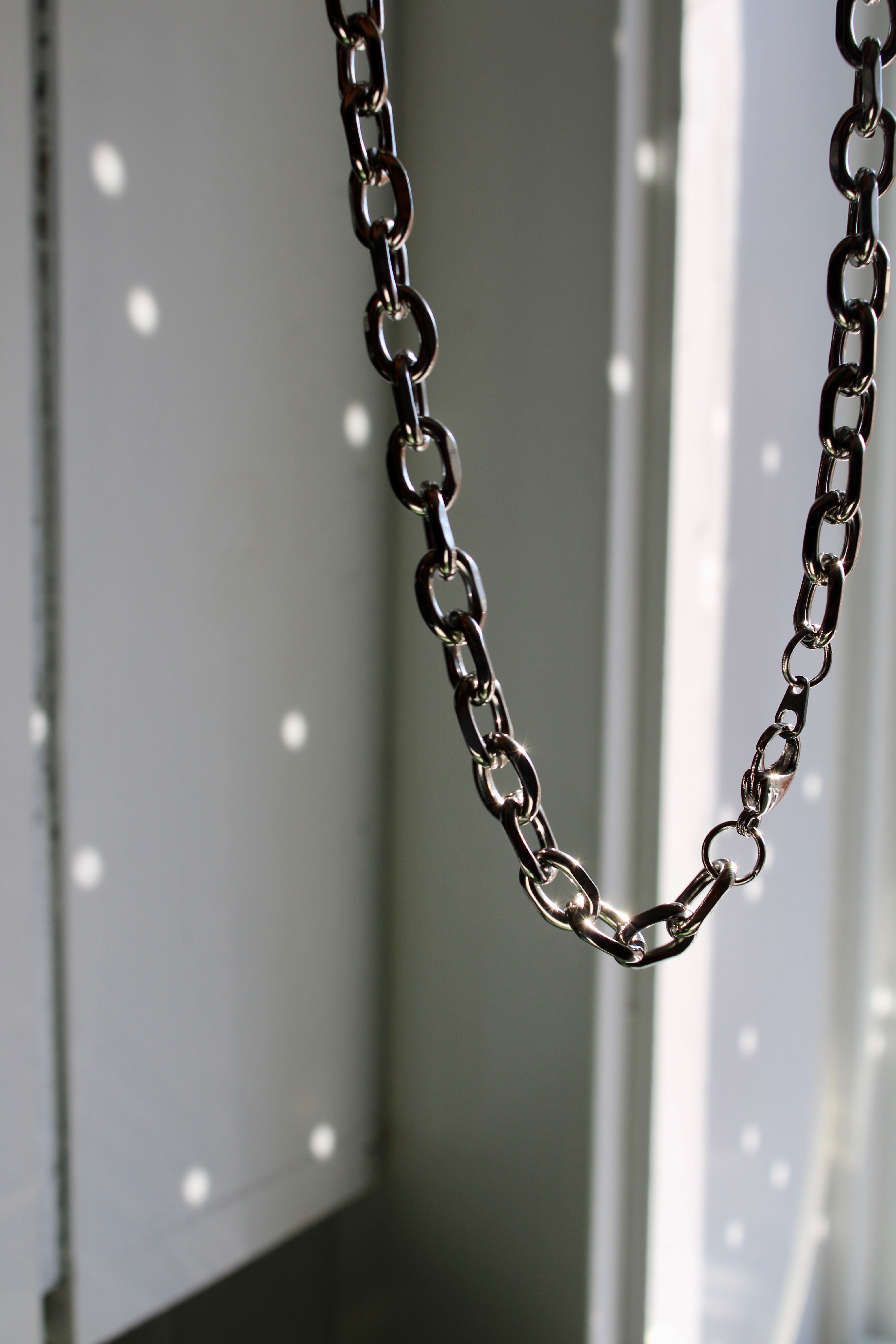 Statement Chain Necklace (Steel) – DreamInGoldJewelry